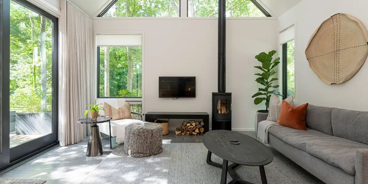 Firelight Cabins Rusafova-Markulis Architects - nowoczesna stodoła ...