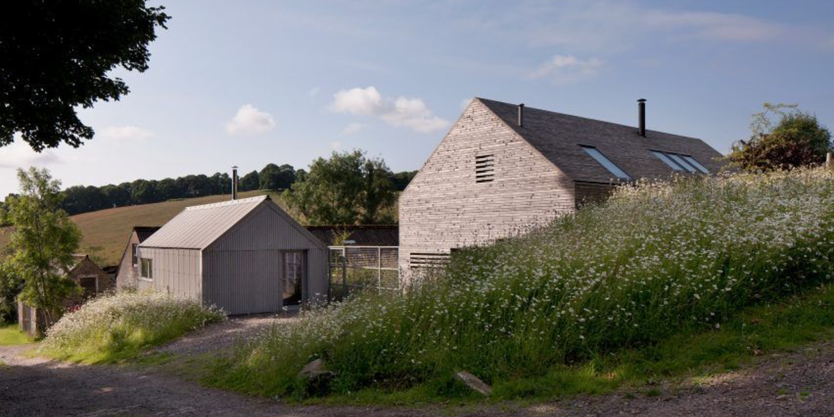 Fungarth House - Ekologiczna Nowoczesna Stodoła w Szkocji - nowoczesna ...